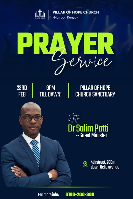 Prayer service Template | PosterMyWall