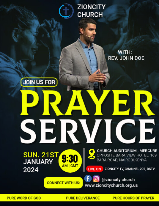 Prayer service Template | PosterMyWall