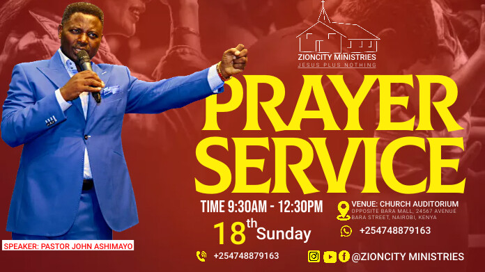 Prayer service Template | PosterMyWall