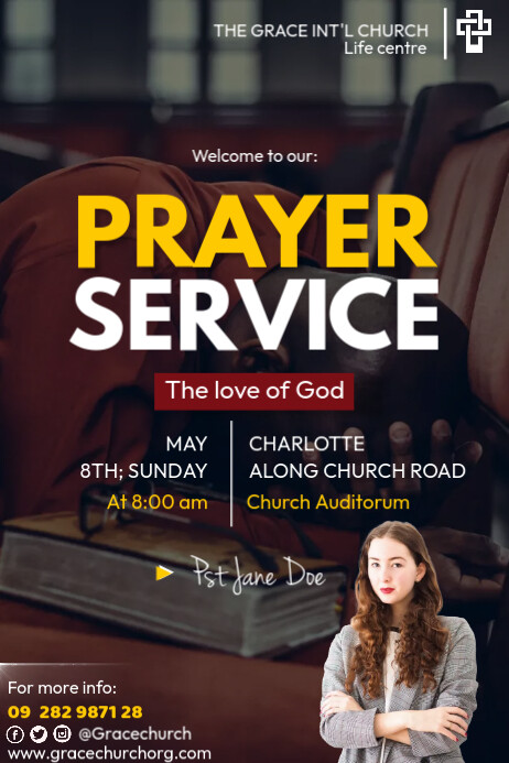 prayer service Template | PosterMyWall