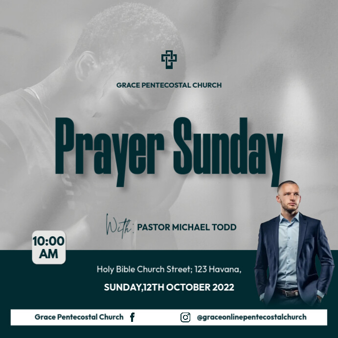 prayer service Template | PosterMyWall