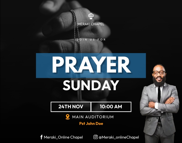 Copy of prayer service | PosterMyWall