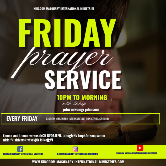 PRAYER SERVICE Template | PosterMyWall