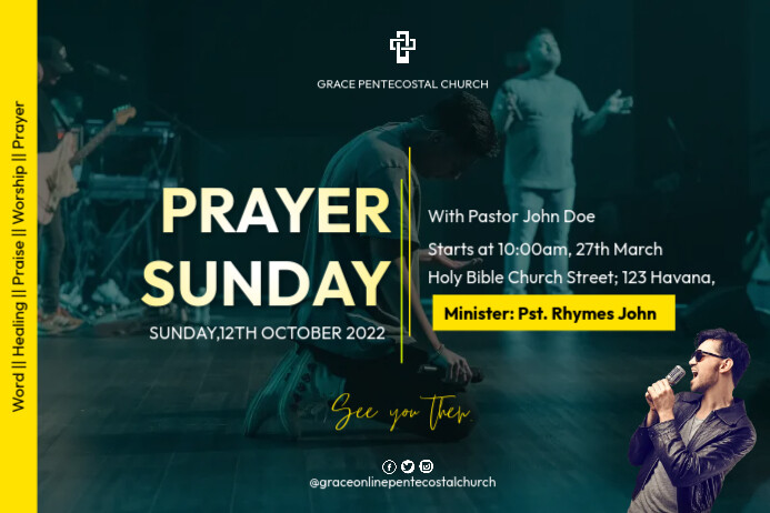 prayer service Template | PosterMyWall
