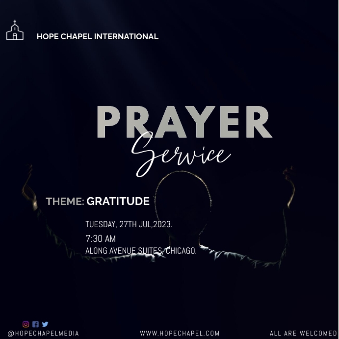 Prayer service Template | PosterMyWall
