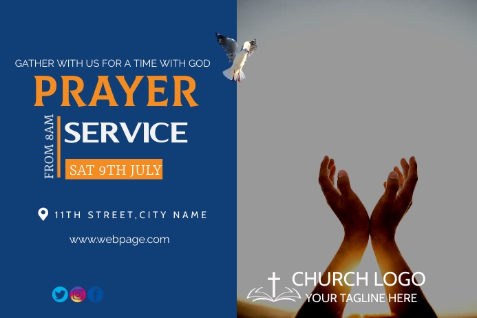 Copy of Prayer Service | PosterMyWall