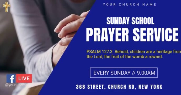 Prayer service Template | PosterMyWall