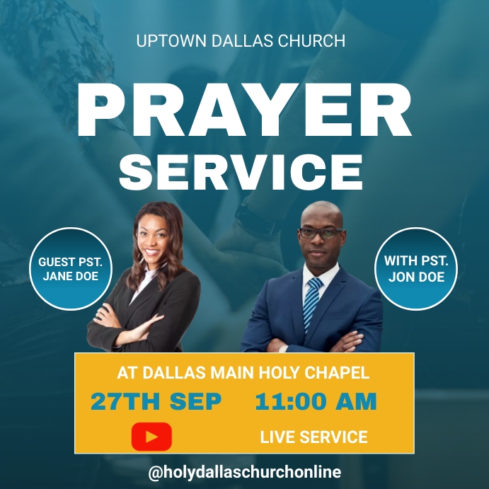 prayer service Template | PosterMyWall