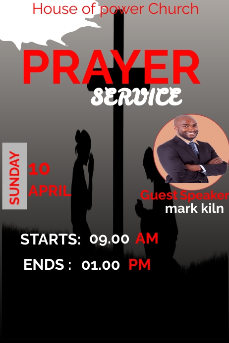 Prayer Service Template | PosterMyWall