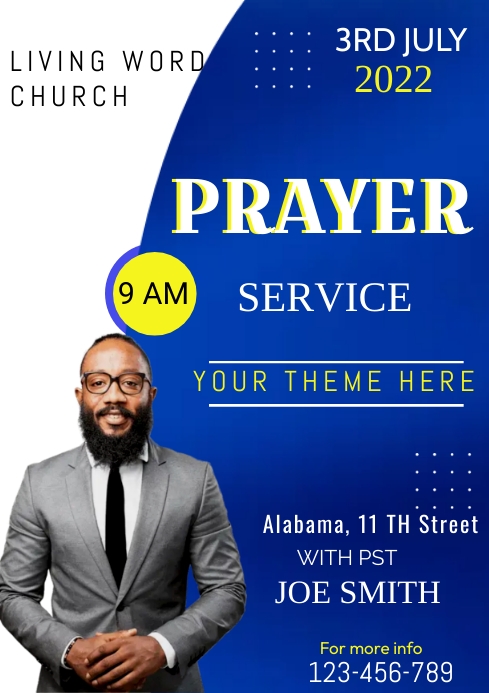 Prayer Service Template | PosterMyWall