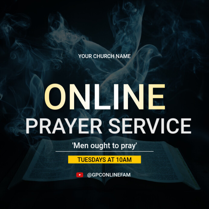 Copy of prayer service | PosterMyWall