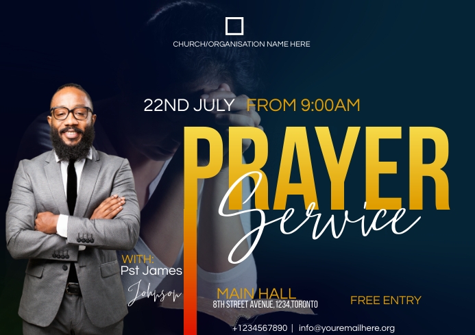 prayer service Template | PosterMyWall
