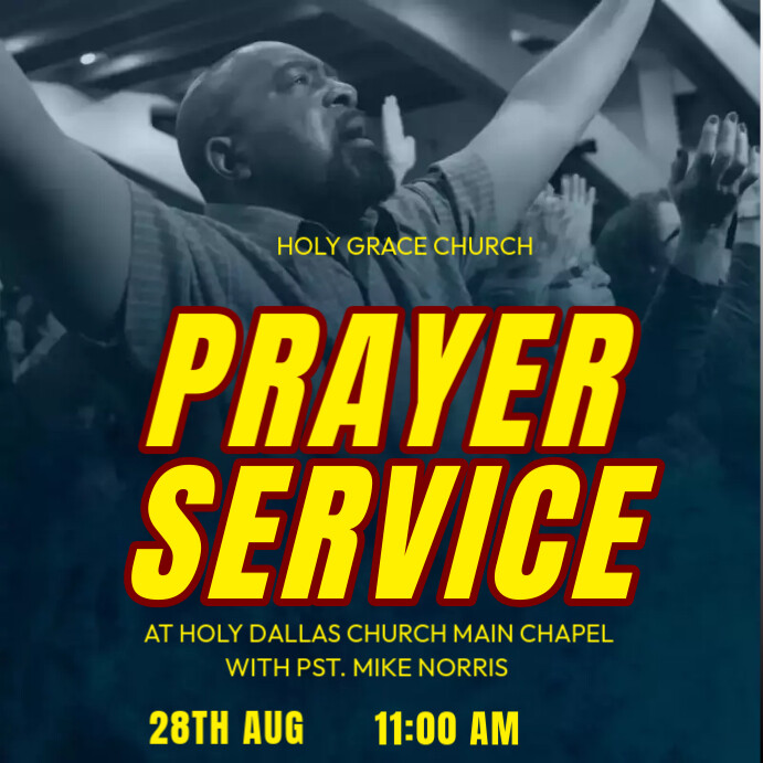 prayer service Template | PosterMyWall