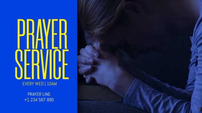 PRAYER SERVICE Template | PosterMyWall