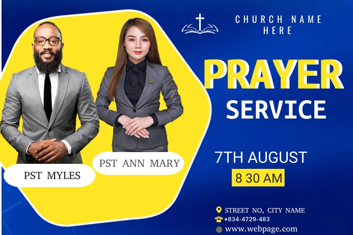 Prayer Service Template | PosterMyWall