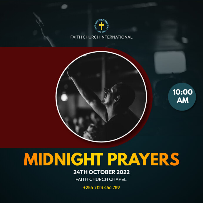 prayer service Template | PosterMyWall