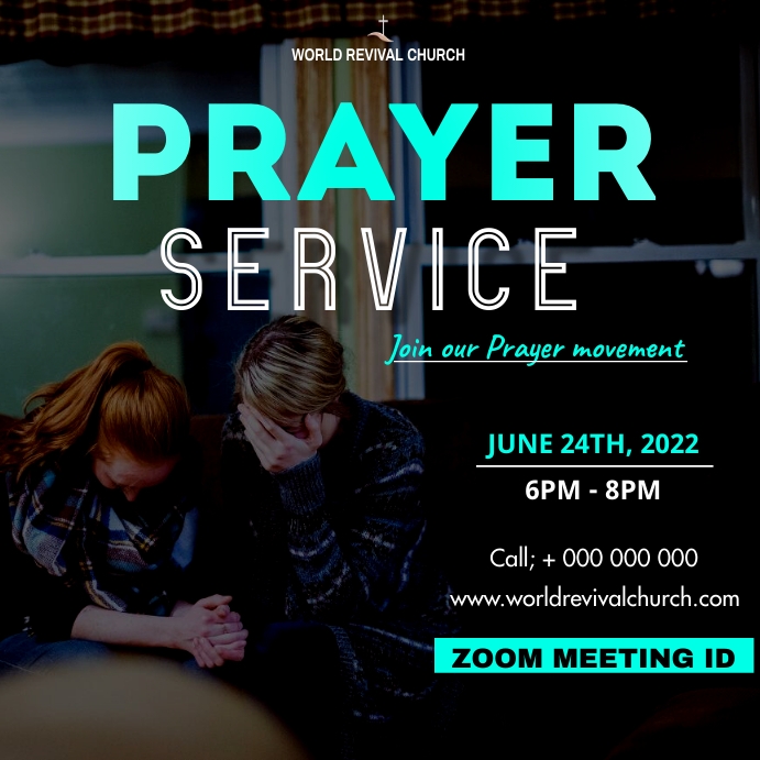 Prayer Service Template | PosterMyWall