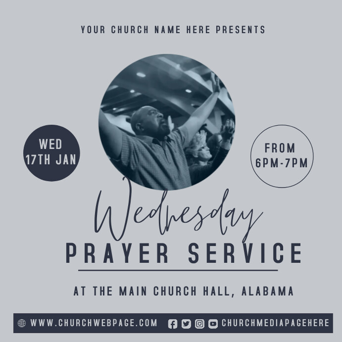 Prayer Service Template | PosterMyWall