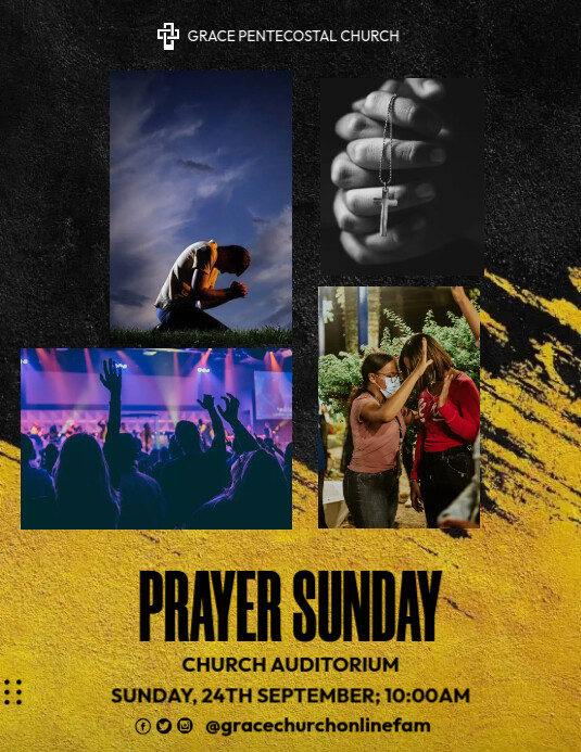 prayer service Template | PosterMyWall