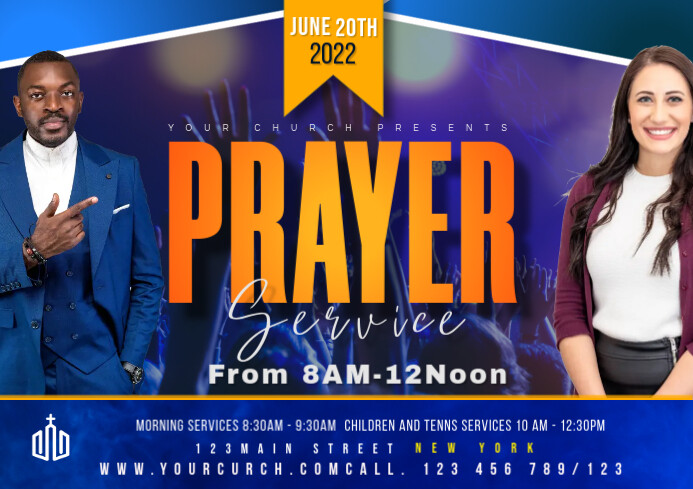 Prayer Service Template | PosterMyWall