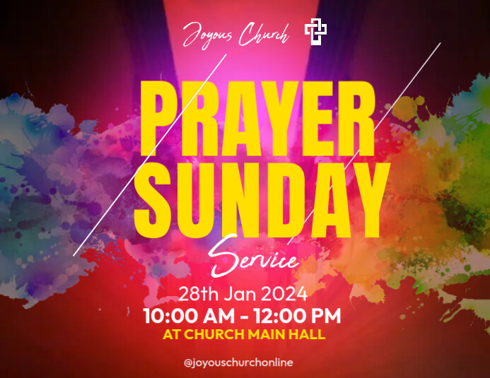 prayer service Template | PosterMyWall