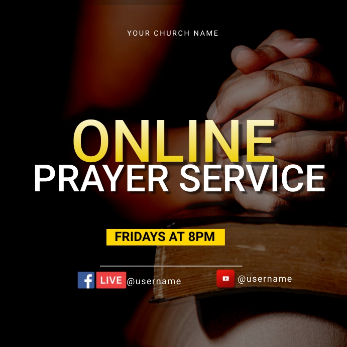 prayer service Template | PosterMyWall