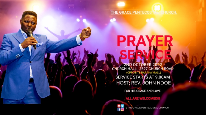 Copy of PRAYER SERVICE | PosterMyWall