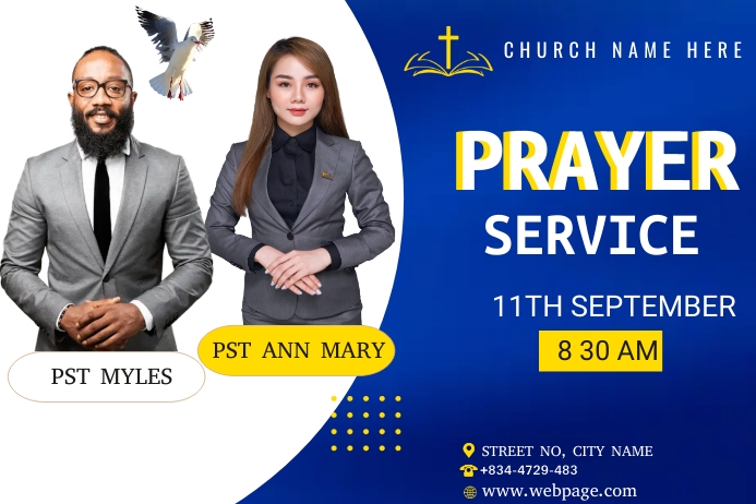 Prayer Service Template | PosterMyWall