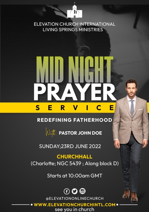 Prayer service Template | PosterMyWall