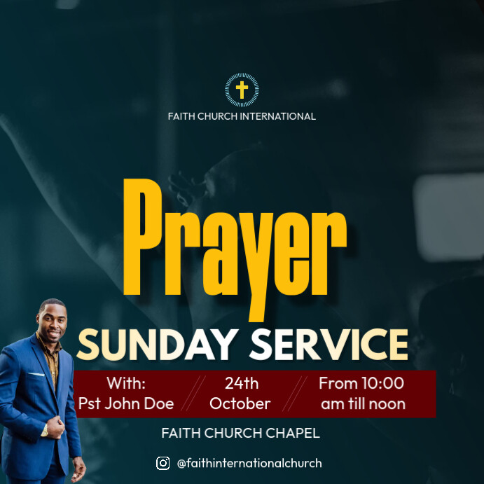 Serbisyo Sa Panalangin Template | PosterMyWall