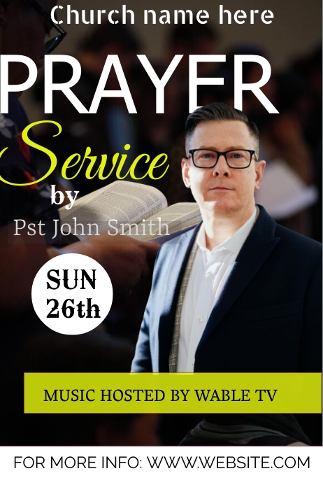 Prayer Service Template | PosterMyWall