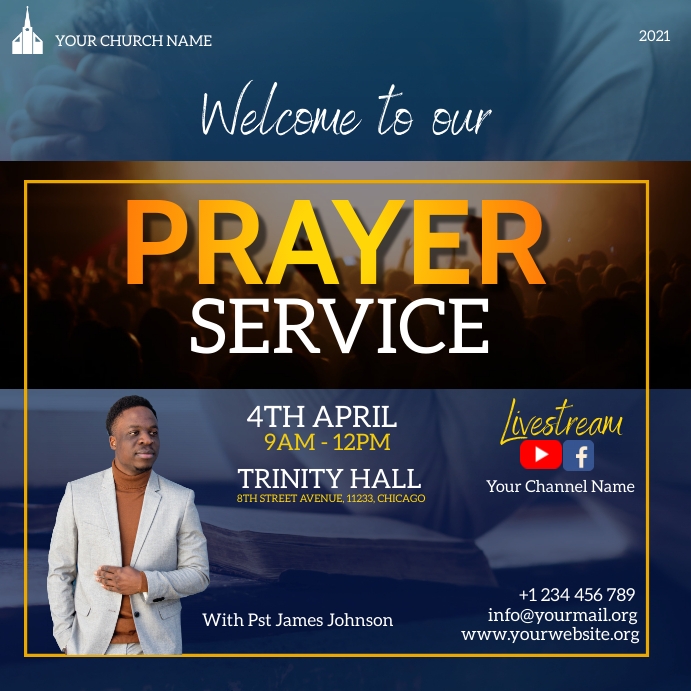 Copy of prayer service flyer | PosterMyWall
