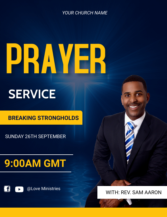 Brosur Layanan Doa Templat | PosterMyWall