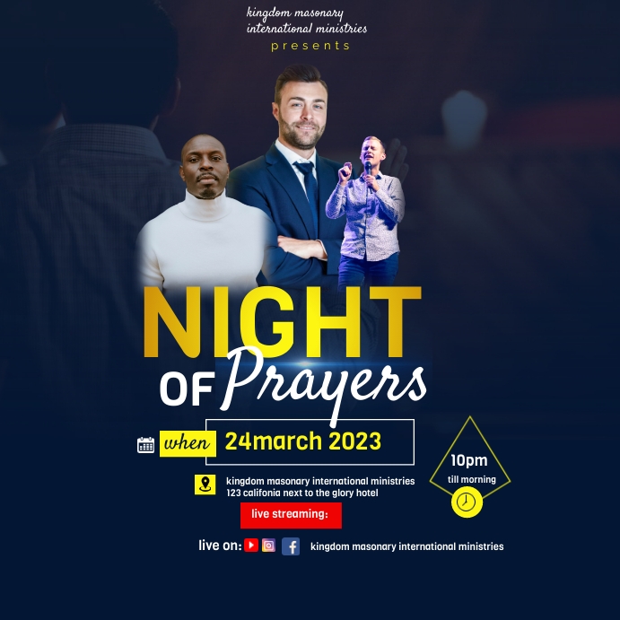prayer service flyer poster template | PosterMyWall