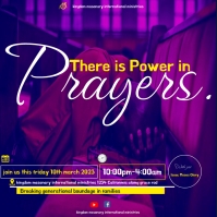 Christian Church Prayer Night Flyer Template | PosterMyWall