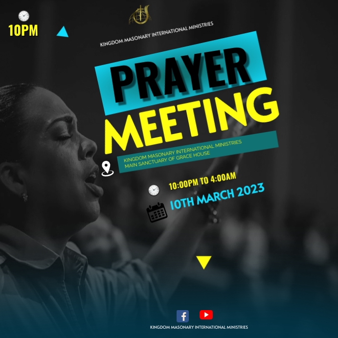 PRAYER SERVICE FLYER POSTER TEMPLATE | PosterMyWall