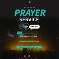 Christian Church Prayer Night Flyer Template | PosterMyWall