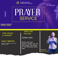 PRAYER SERVICE FLYER POSTER TEMPLATE | PosterMyWall