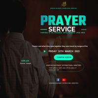 PRAYER SERVICE FLYER POSTER TEMPLATE | PosterMyWall
