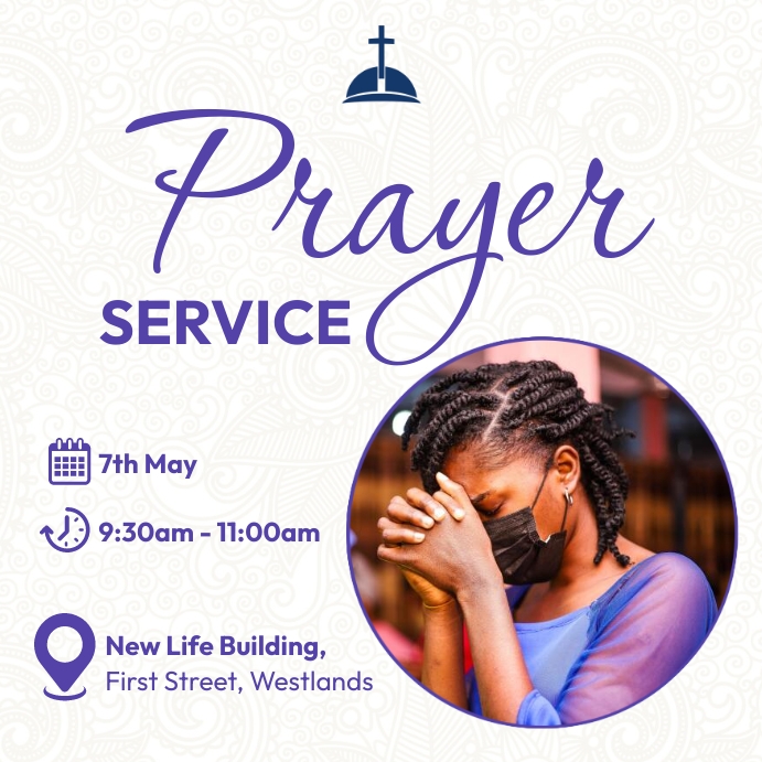 prayer service flyers Template | PosterMyWall