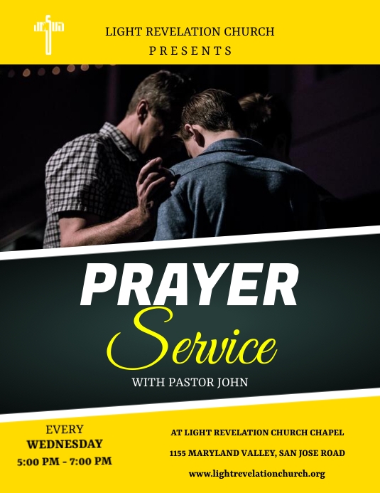 Copy of PRAYER SERVICE POSTER | PosterMyWall