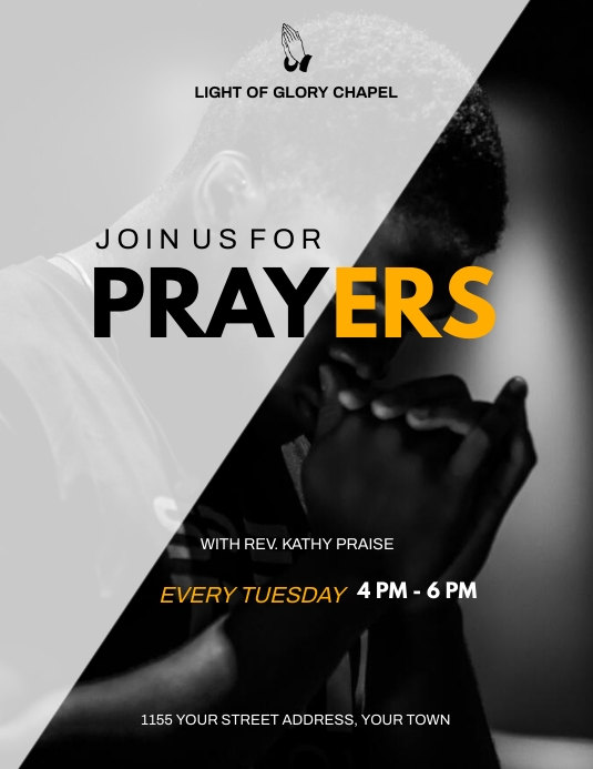 Copy of PRAYER SERVICE POSTER | PosterMyWall