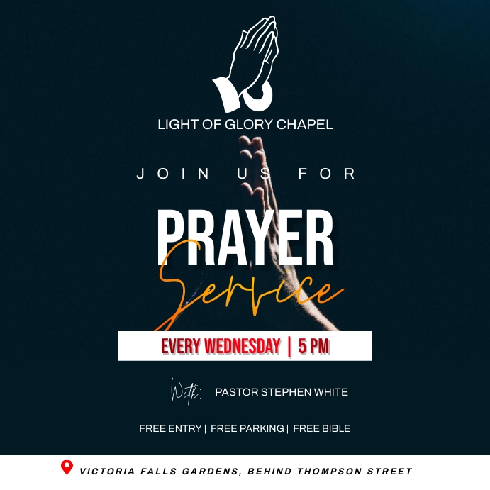 PRAYER SERVICE POSTER Template | PosterMyWall