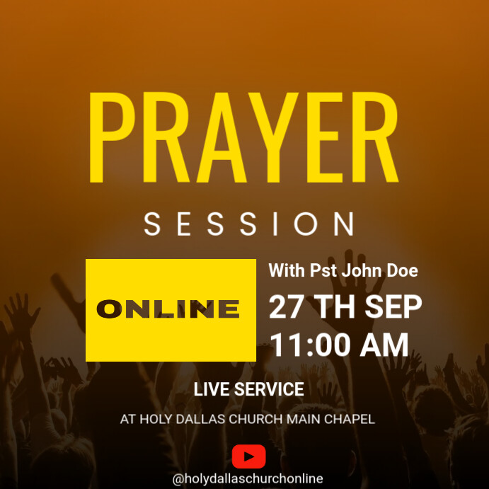 Prayer session Template | PosterMyWall