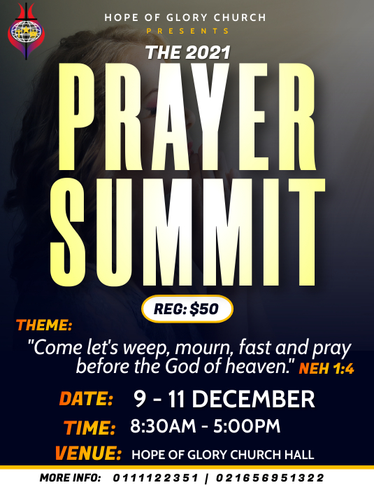 Prayer Summit Template | PosterMyWall