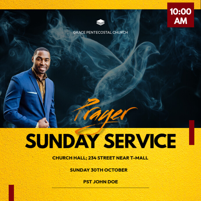 prayer sunday Template | PosterMyWall