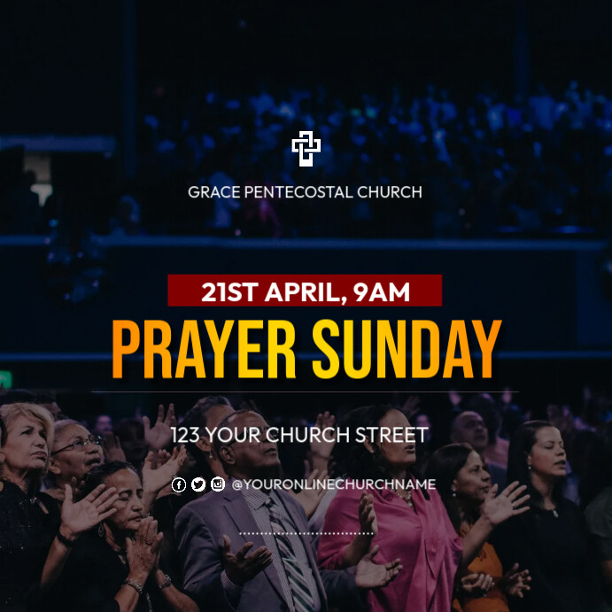 prayer sunday Template | PosterMyWall