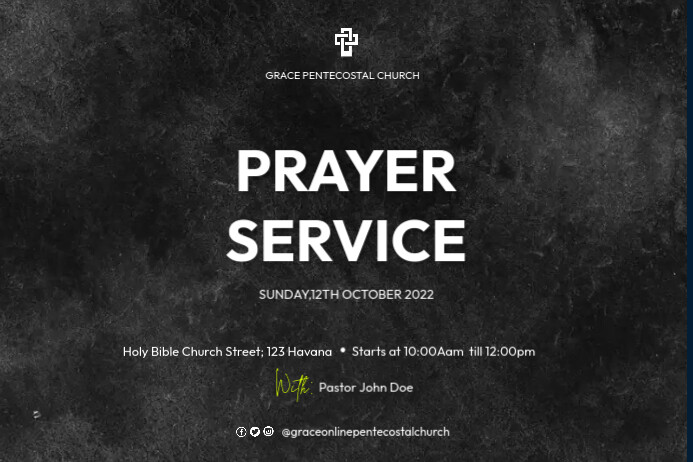 prayer sunday Template | PosterMyWall