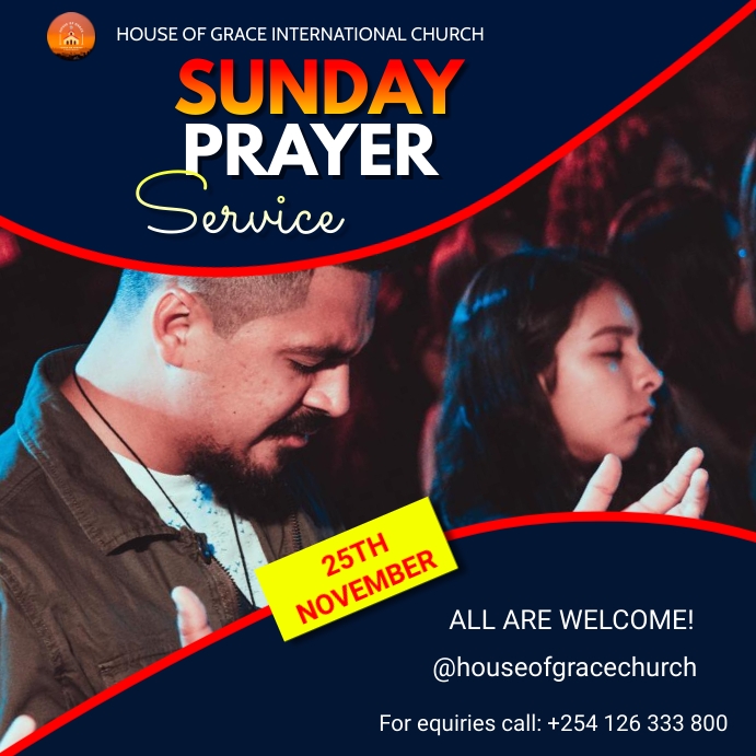 Pamflet Doa Minggu Templat | PosterMyWall