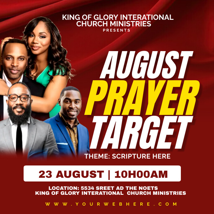 prayer target Template | PosterMyWall